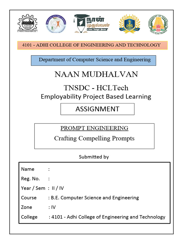 Crafting Prompts in CS Engineering | PDF | Art | Computers