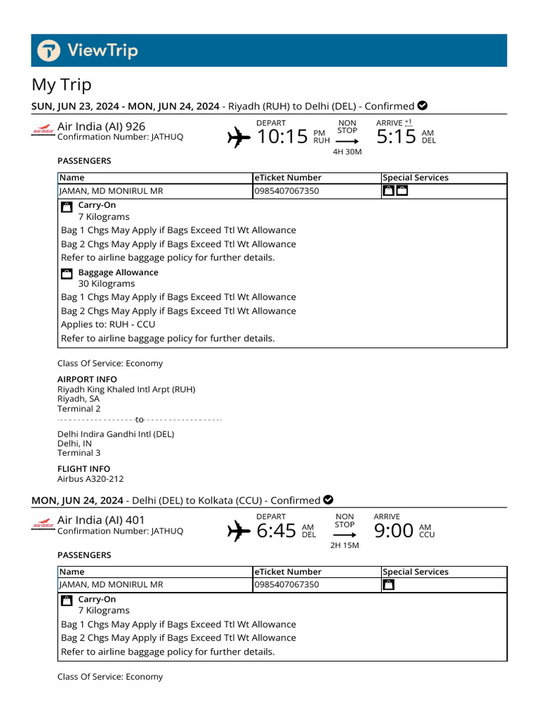 Https/viewtrip Travelport Com/itineraryloc U2FsdGVkX1+hhwPsnRsoSuUTUeJu2 | PDF | Aviation