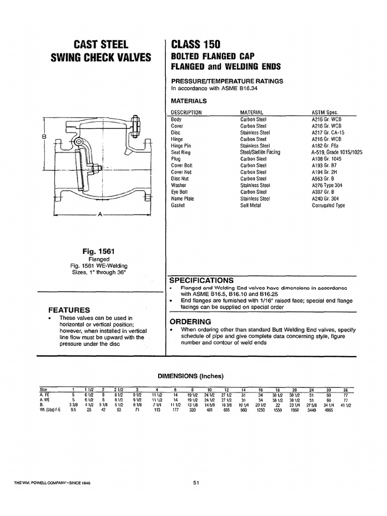 Proy Ingredion Powell Check Valves | PDF