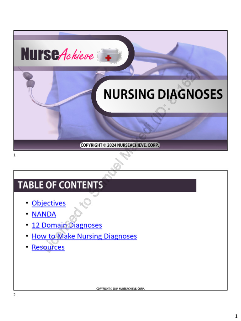 Nursing Diagnoses | PDF | Nursing | Stress (Biology)