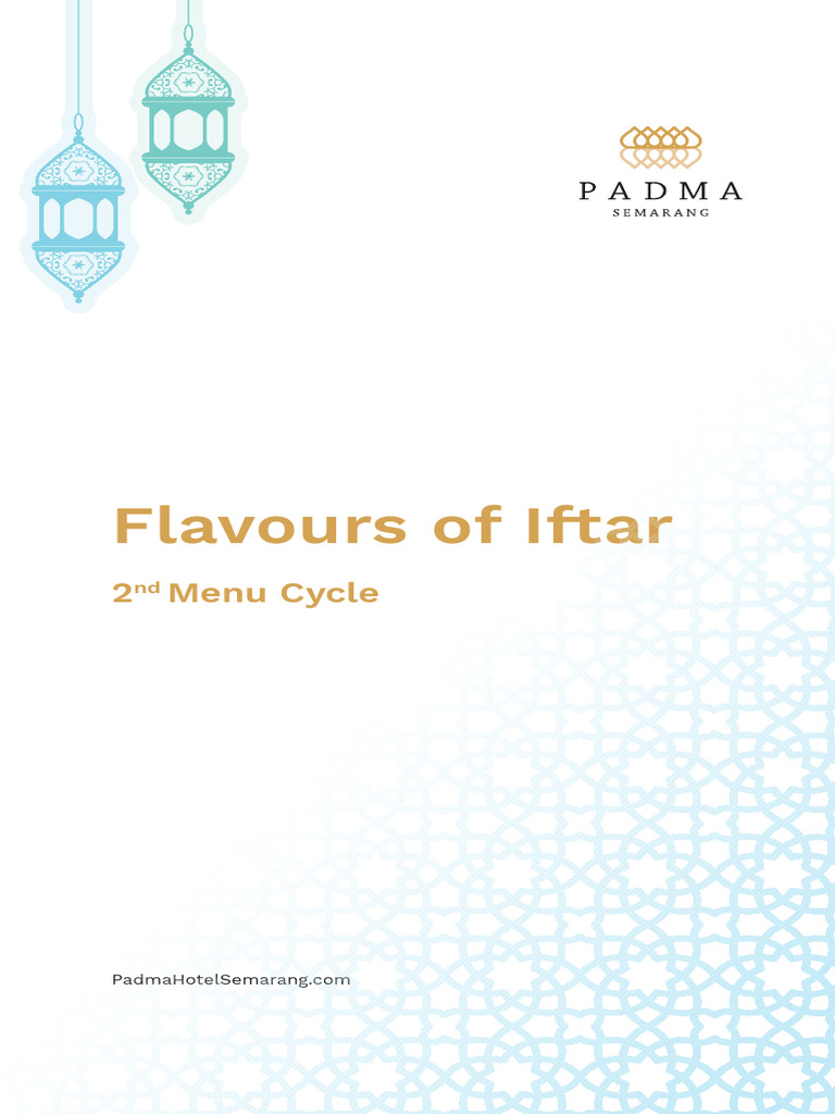Iftar Menu Cycle 2 (2) | Download Free PDF | Sushi | Sauce