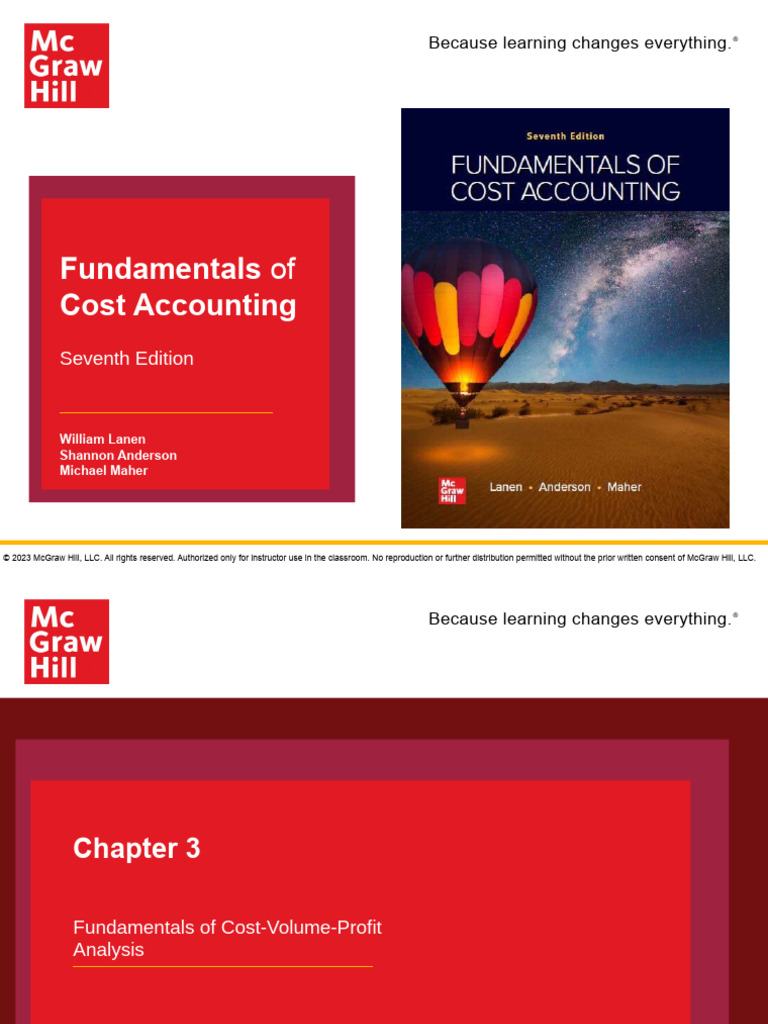 Lanen FCA 7e Chap03 Accessible | PDF | Economics | Management Accounting