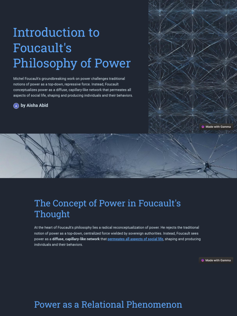 Introduction To Foucaults Philosophy of Power | PDF | Power (Social And ...