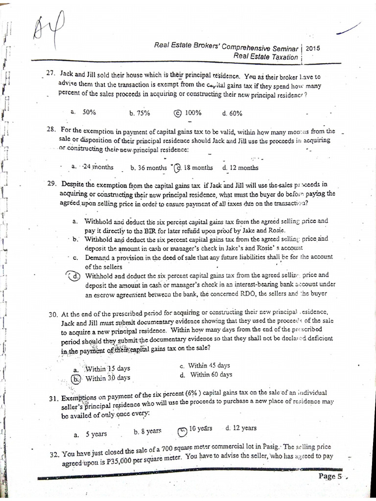 00 Reb Mock Exam | PDF