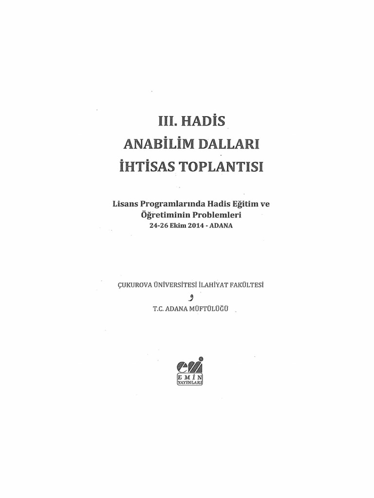 Tarsus Ve Yöresinde Hadis Ilmi | PDF