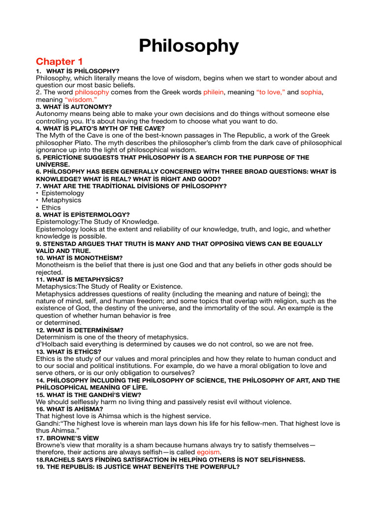 Introduction to Philosophy Concepts | PDF | Idealism | Philosophy Of Self