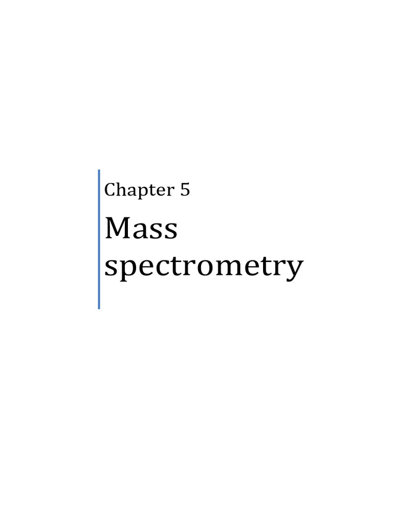 Mass Spec Notes Part 1 | Download Free PDF | Mass Spectrometry | Time ...