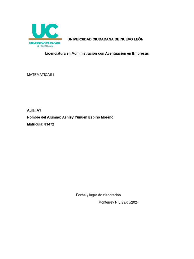 Mate1 - A - Ayem - Act 2 PDF | PDF | Salud y bienestar