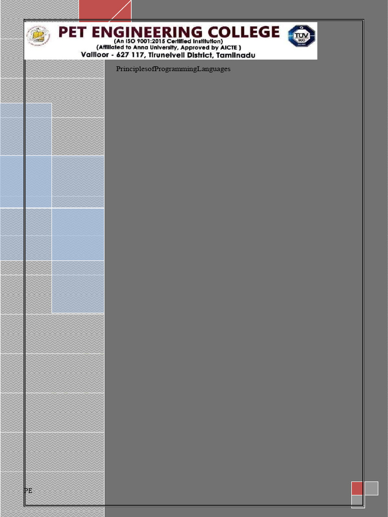 PPL Notes Pet | PDF | Boolean Data Type | Integer (Computer Science)