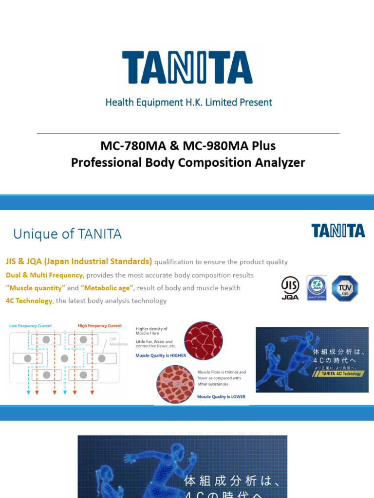 TANITA MC780 & MC980 Introduction 20211129 | PDF | Clinical Medicine ...