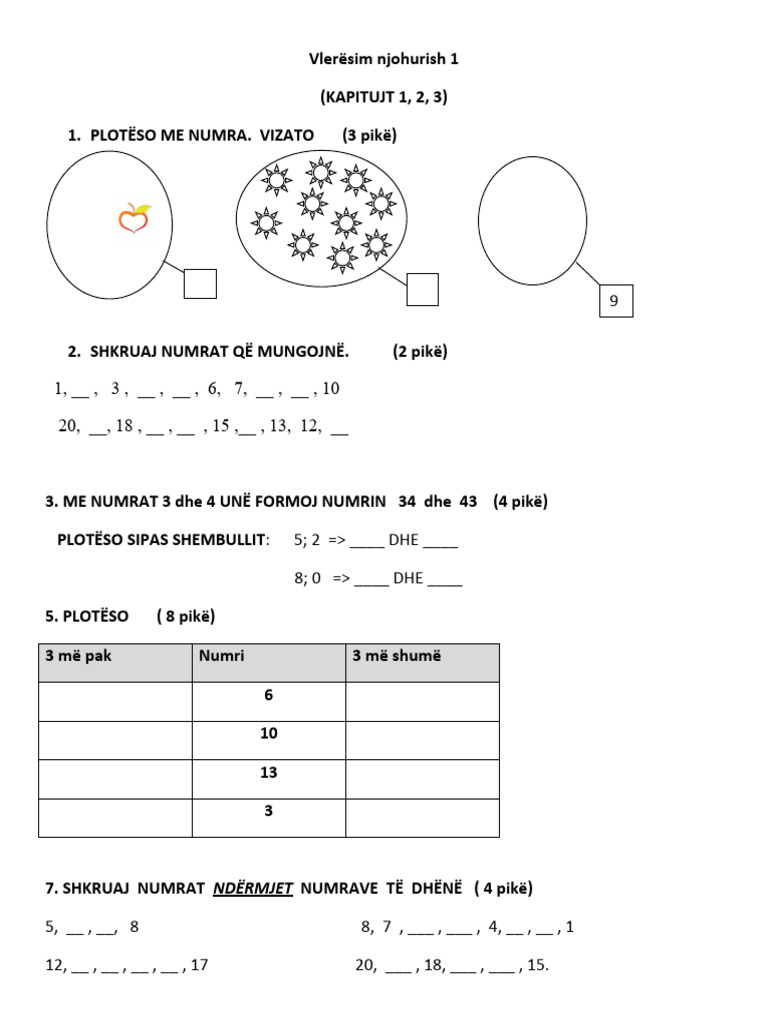 Teste Matematika 1 (1) | PDF