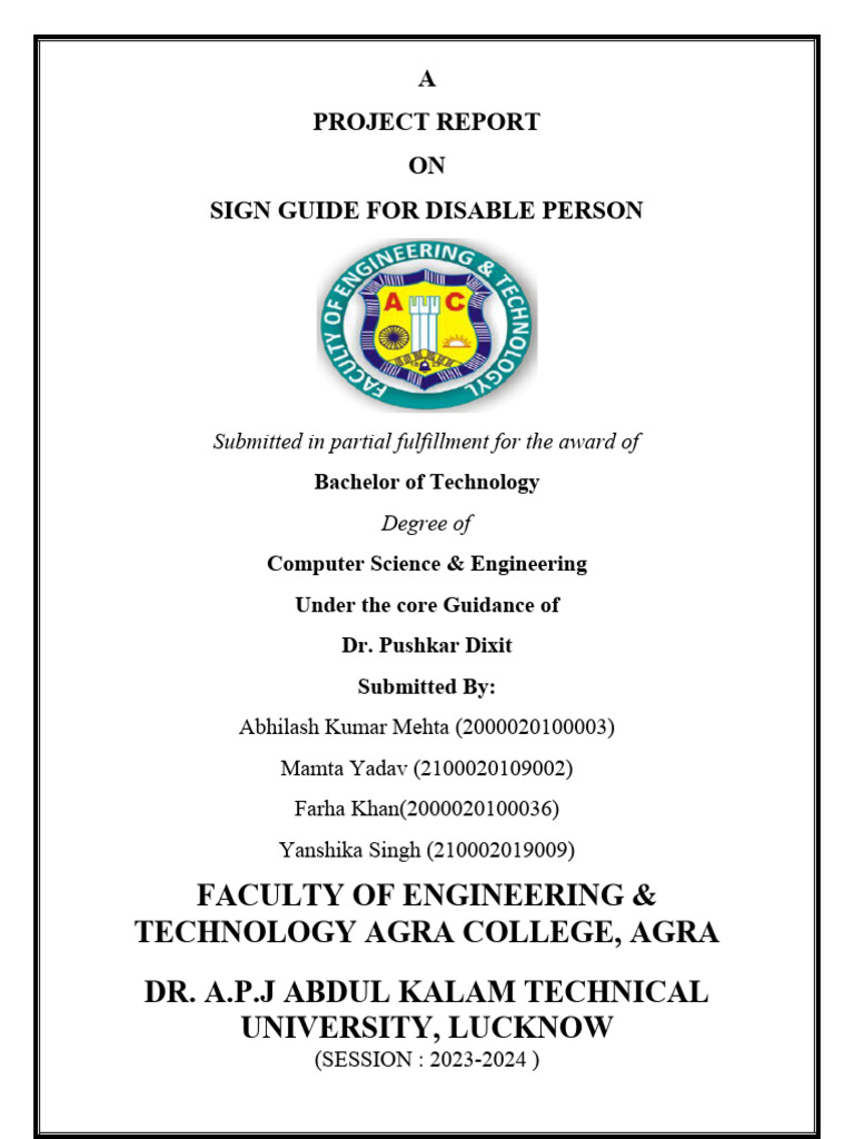 project 54 | PDF | Deep Learning | Sign Language