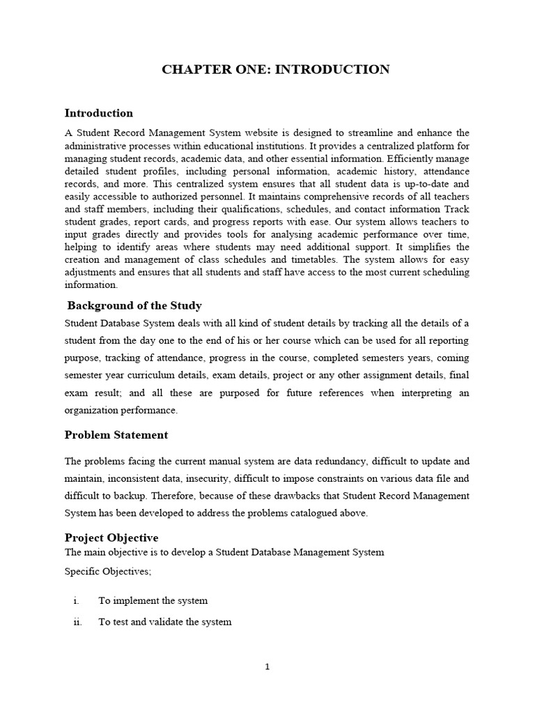 Project | PDF | Databases | Microsoft Access