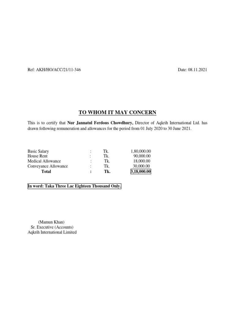 Directors Remuneration | PDF