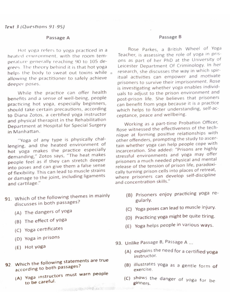 Comparing Passage | PDF