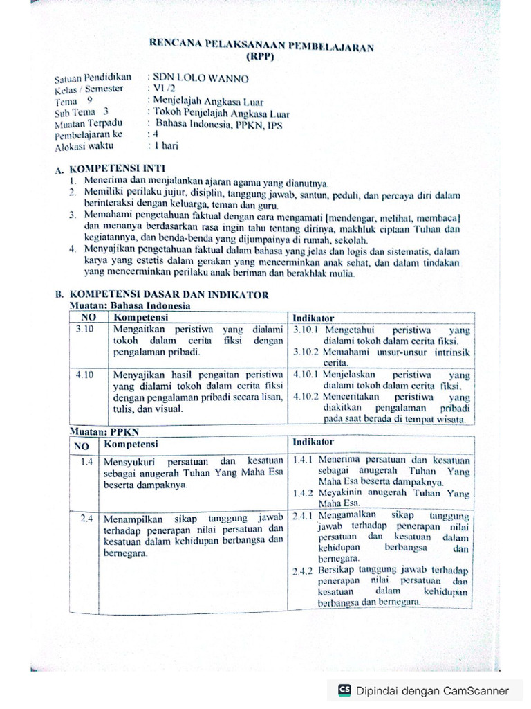 RPP Aleks Bili | PDF