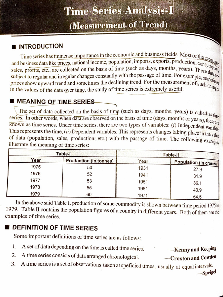 Time Series Analysis-1 | PDF