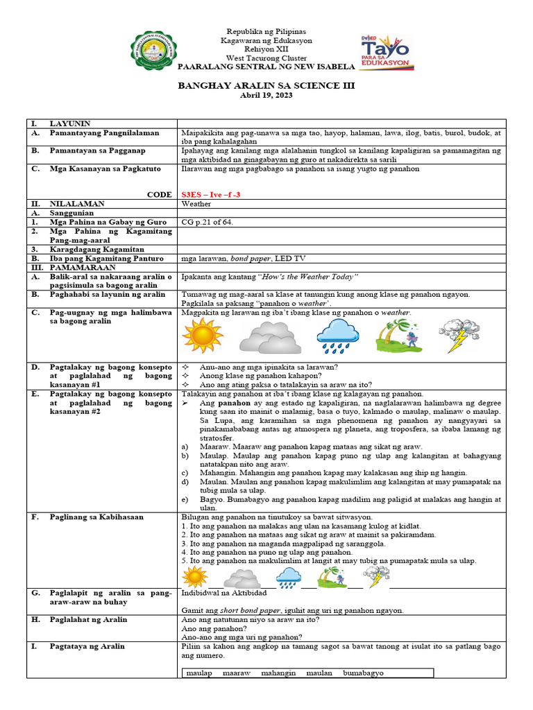 Science 3 DLP | PDF