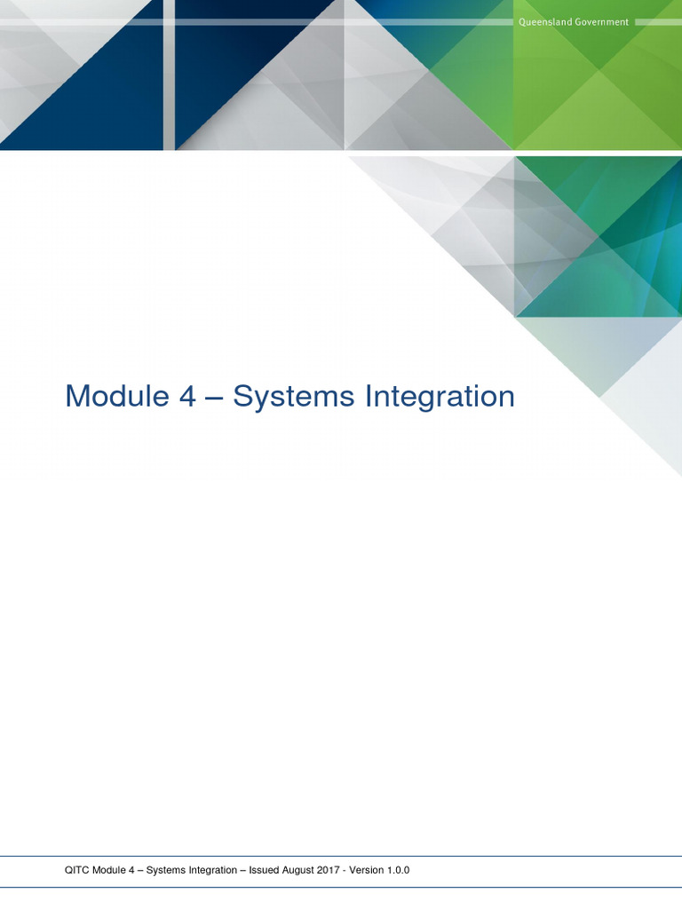 Module 4 Systems Integration | PDF | Specification (Technical Standard) | Software As A Service