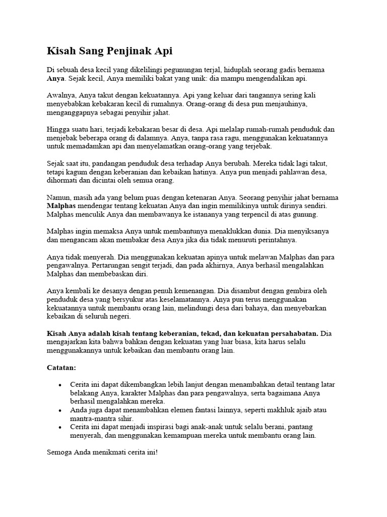 Kisah Sang Penjinak Api | PDF