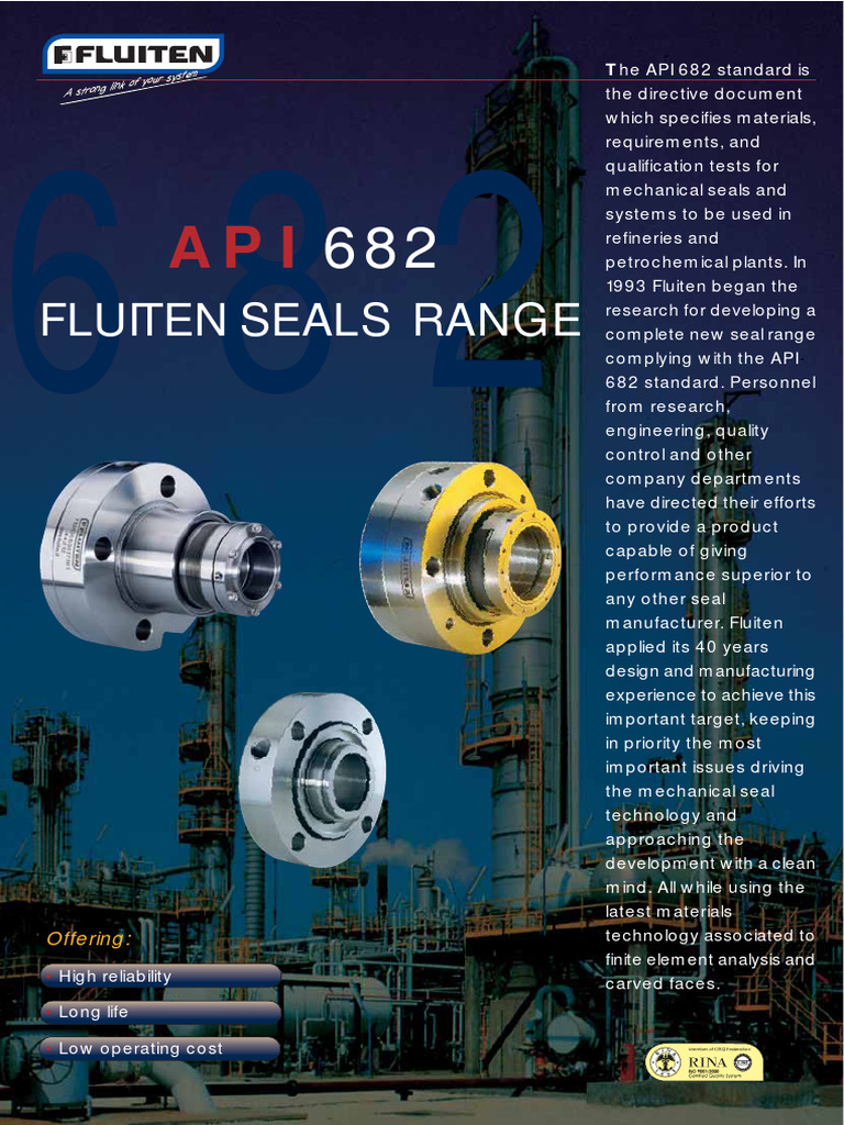 Fluiten Seals API 682 | PDF | Stainless Steel | Alloy