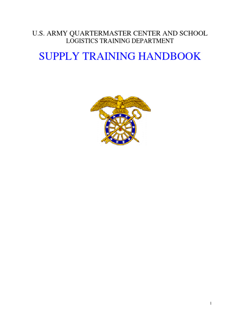 Supplytraininghandbook | PDF