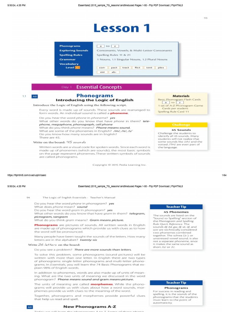 Essentials2.2015 - Sample - TG - Lessons1and9reduced Pages 1-50 - Flip ...