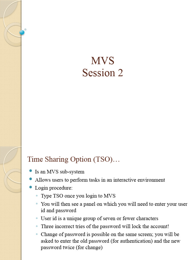 MVS Session02 | PDF | Computer Engineering | Operating System Families