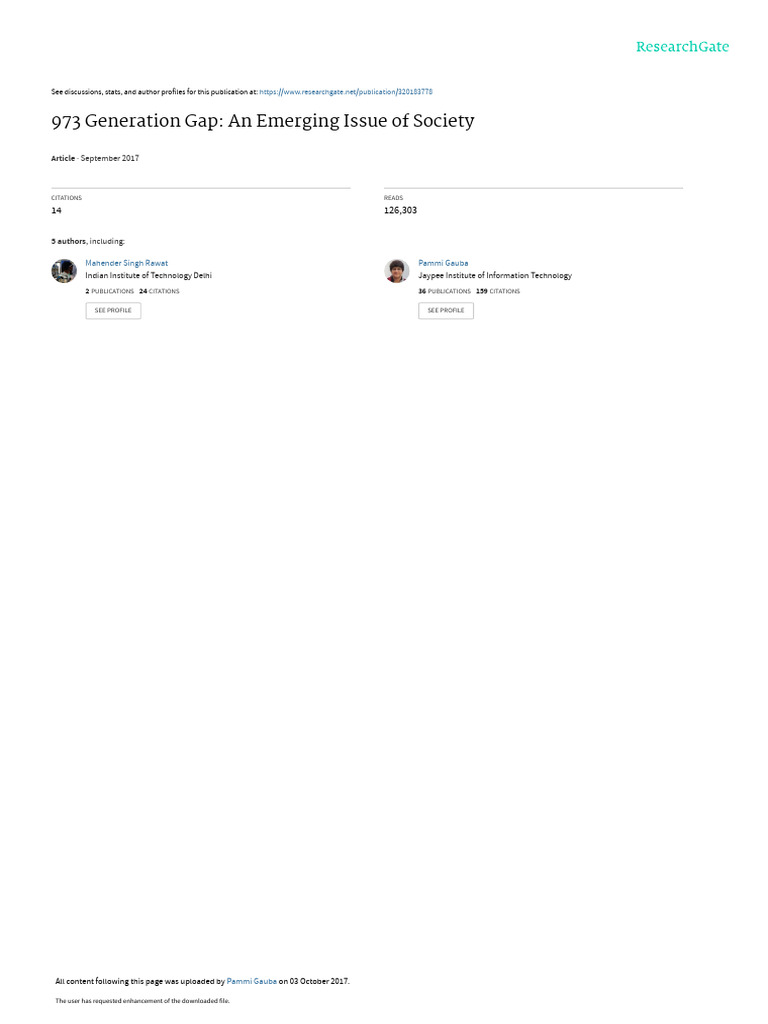 Mahi Generation | PDF | Adolescence | Family