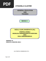 Grade 8 Isizulu Exam Paper 2025 | PDF