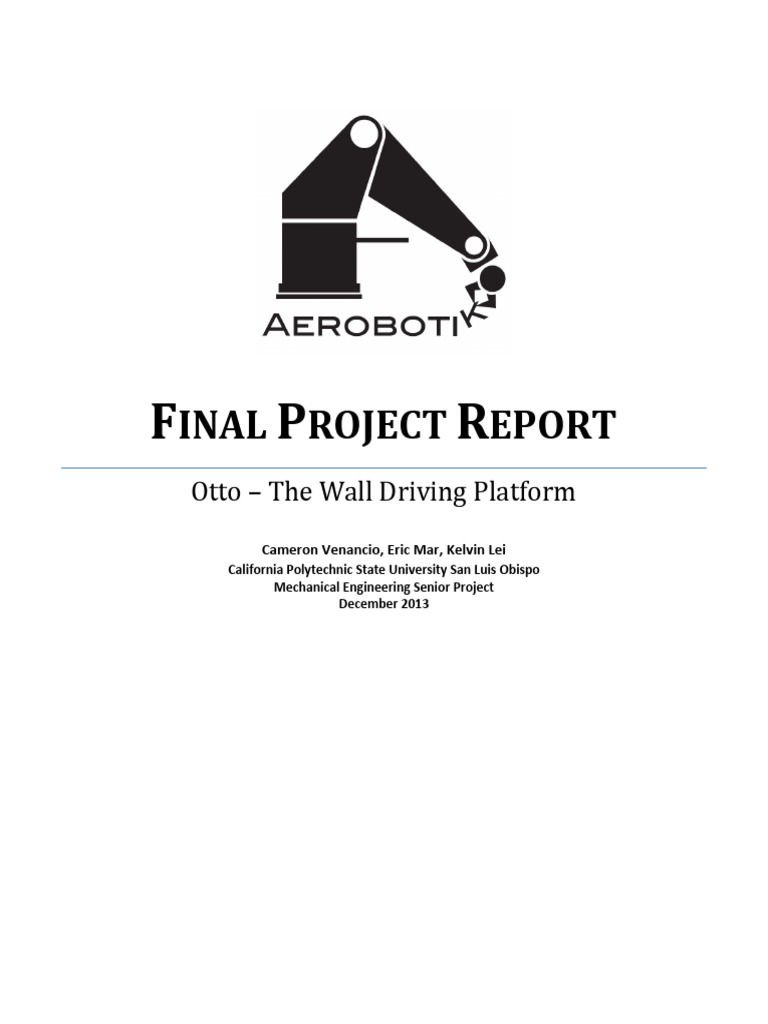 Otto - The Wall Driving Platform | PDF | Friction | Vacuum