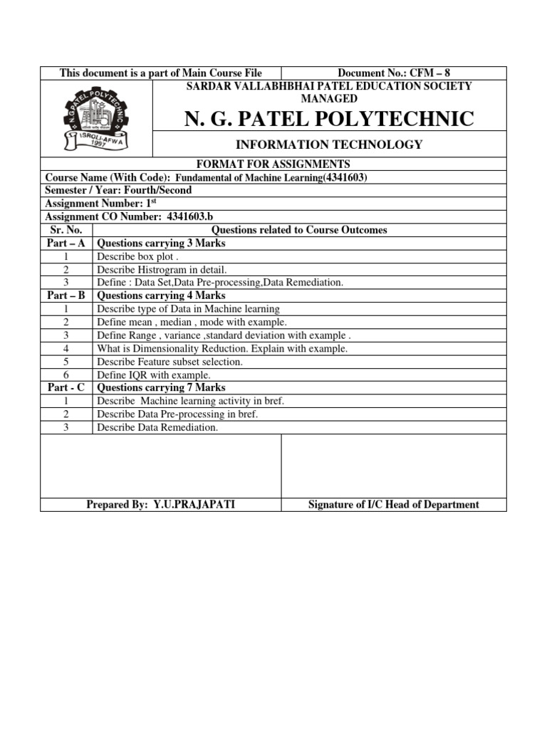 ML_UNIT_2_ASSIGNMENT | PDF