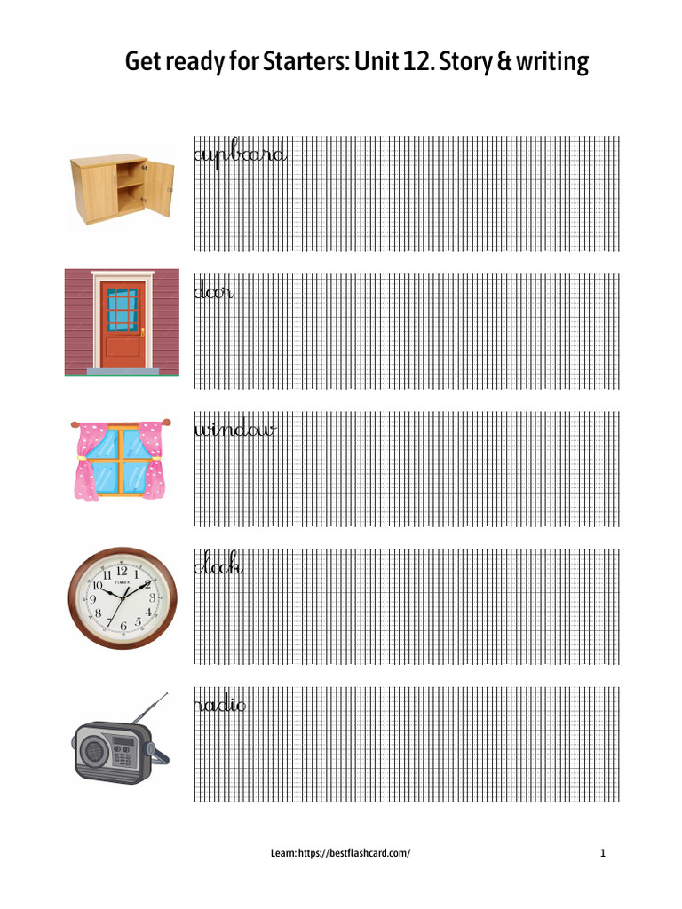 Vocabulary for Starters Unit 12 | PDF | Games & Activities | Home & Garden
