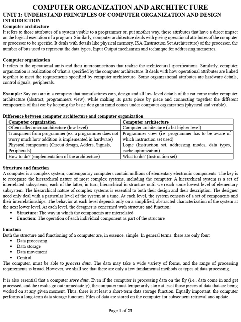 Computer Organization | Download Free PDF | Central Processing Unit | Random Access Memory