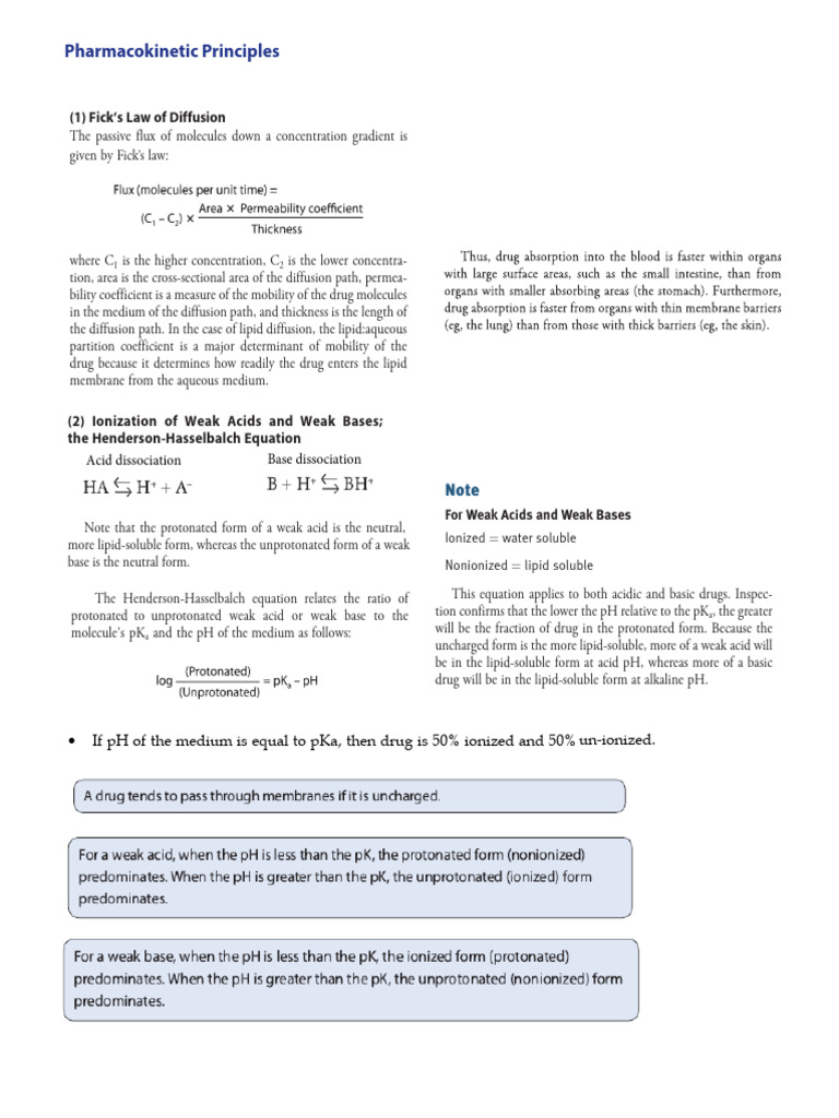 5 principles | PDF | Acid Dissociation Constant | Diffusion