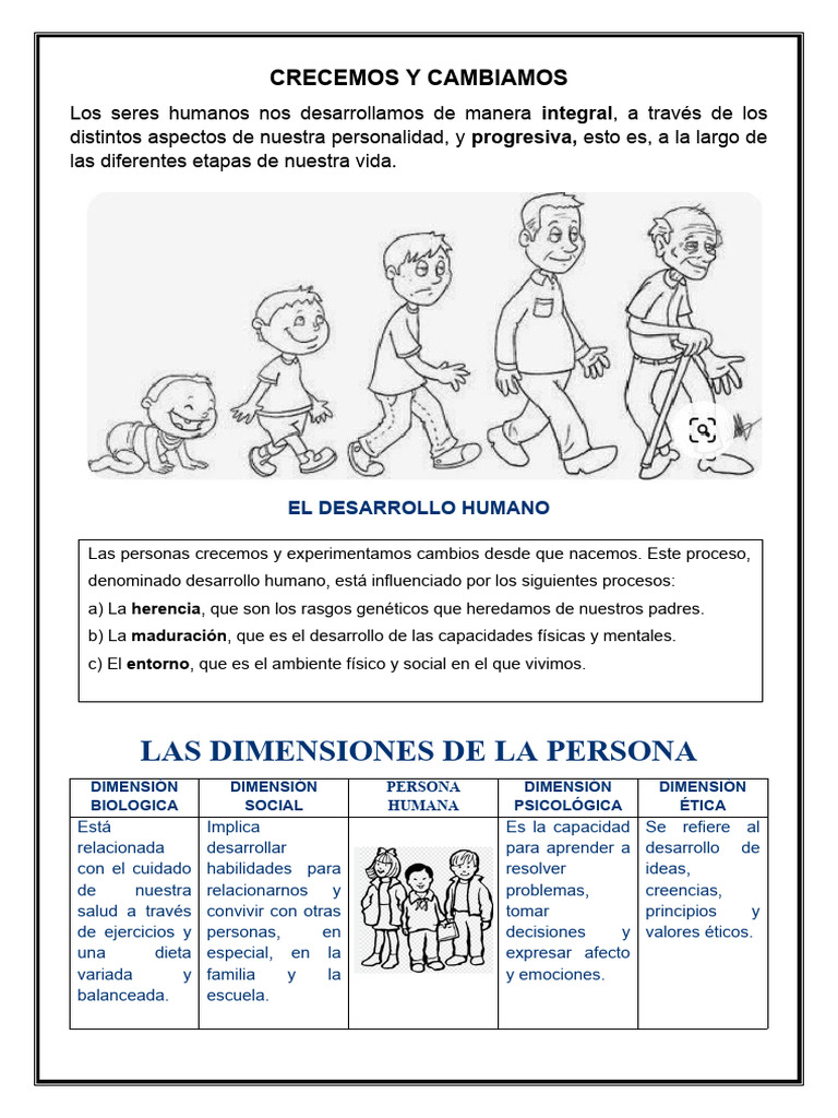 Crecemos y Cambiamos | PDF | Pubertad | Humano