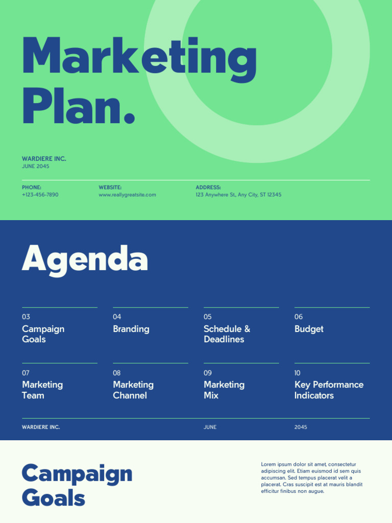 WARDIERE INC. Marketing Plan 2045 | PDF