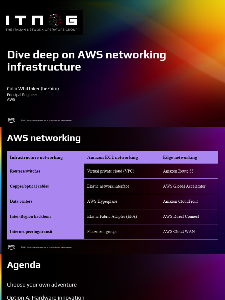 【AWS】Dive deep on AWS networking infrastructure | PDF | Computer ...