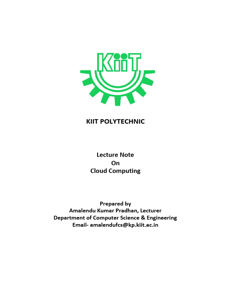 SM 6th-SEM Cse Cloud-Computing | PDF | Cloud Computing | Software As A Service