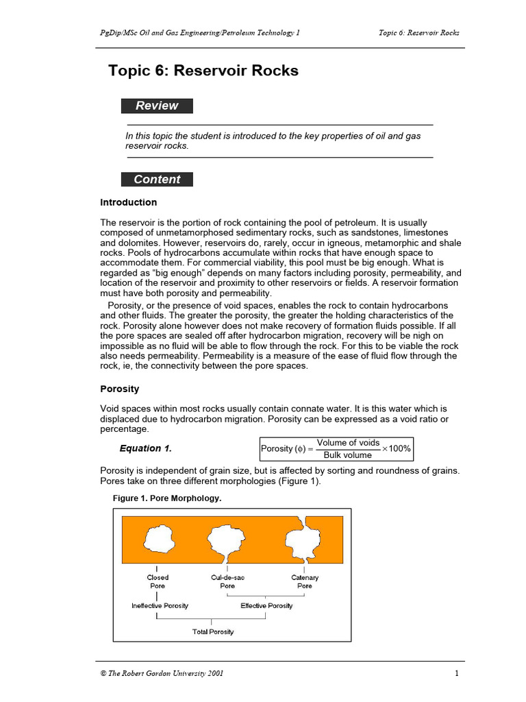 Understanding Reservoir Rock Properties | PDF | Petroleum Reservoir ...