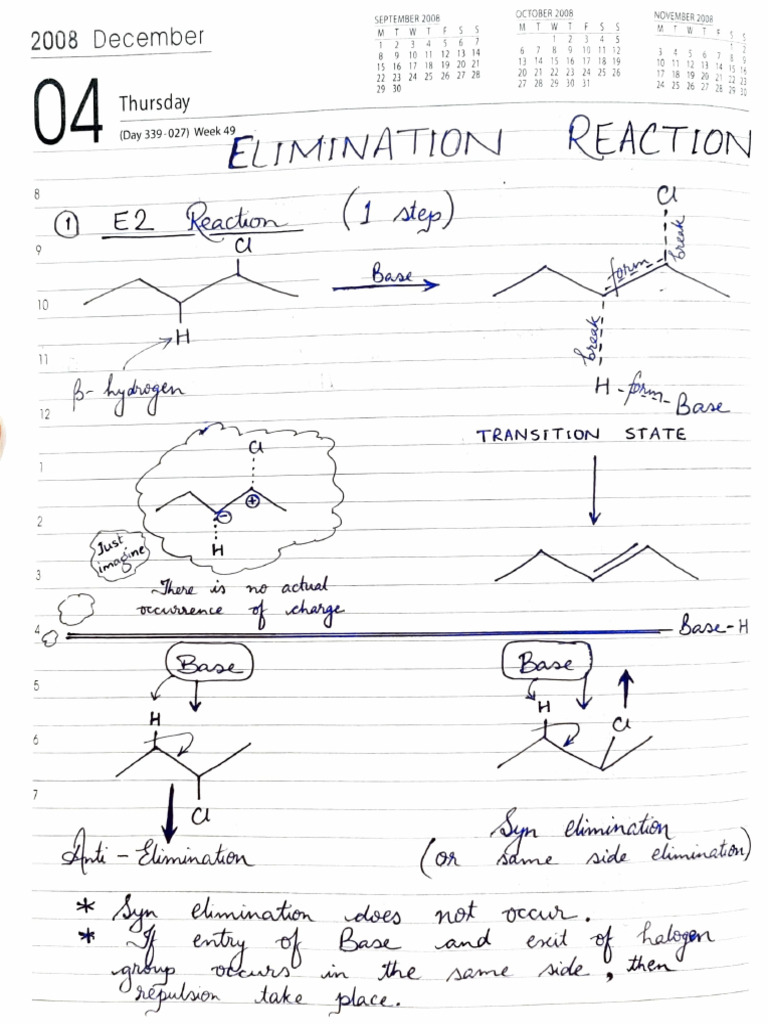E2 And E1 Reactions Pdf Chemical Reactions Organic Reactions