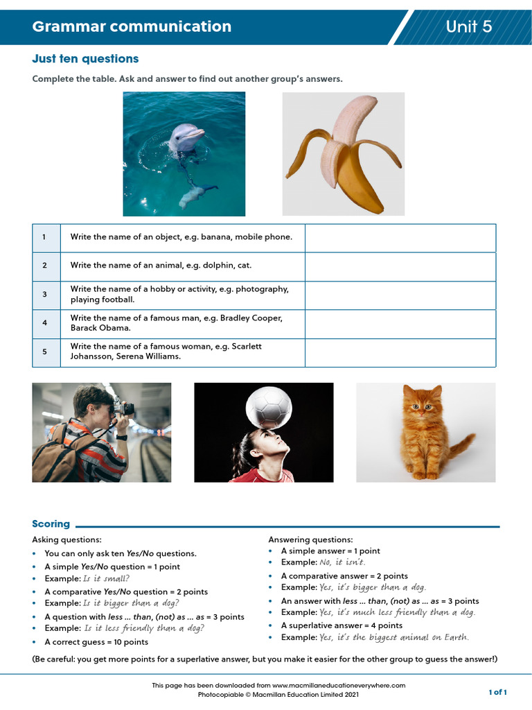 B1 U5 Grammar Communication | PDF