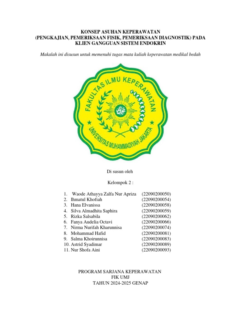 Asuhan Keperawatan Gangguan Endokrin | PDF | Pengembangan Diri | Kesehatan Holistik