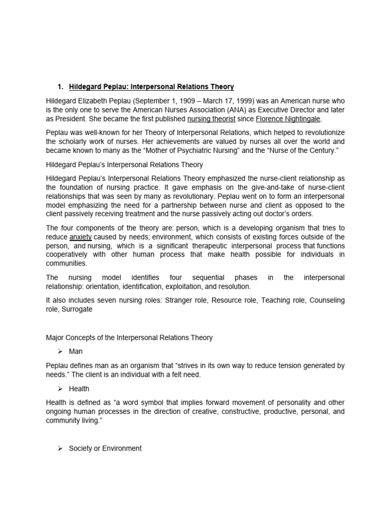 TFN Module 4 Handout | PDF | Behavior | Nursing