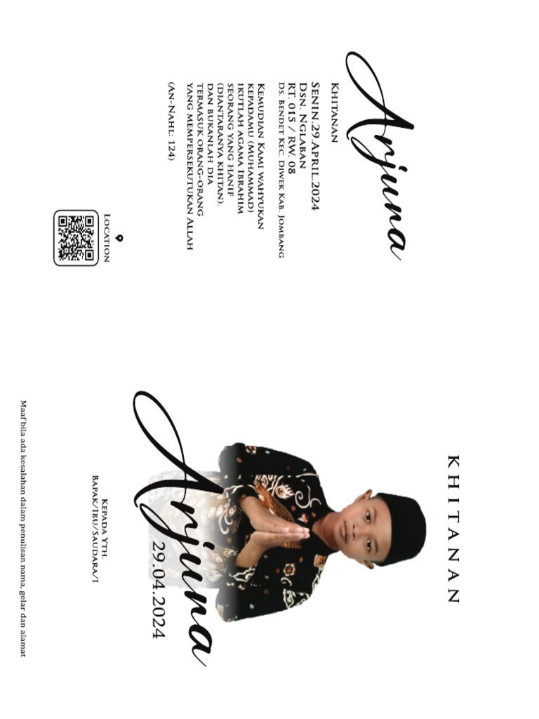 Undangan Khitan Fix1 | PDF