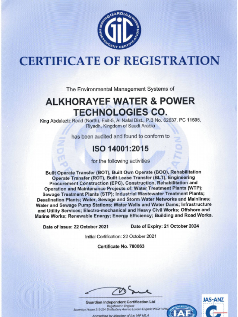 Awpt Iso 14001-2015 (2) Exp - 21102024 | PDF