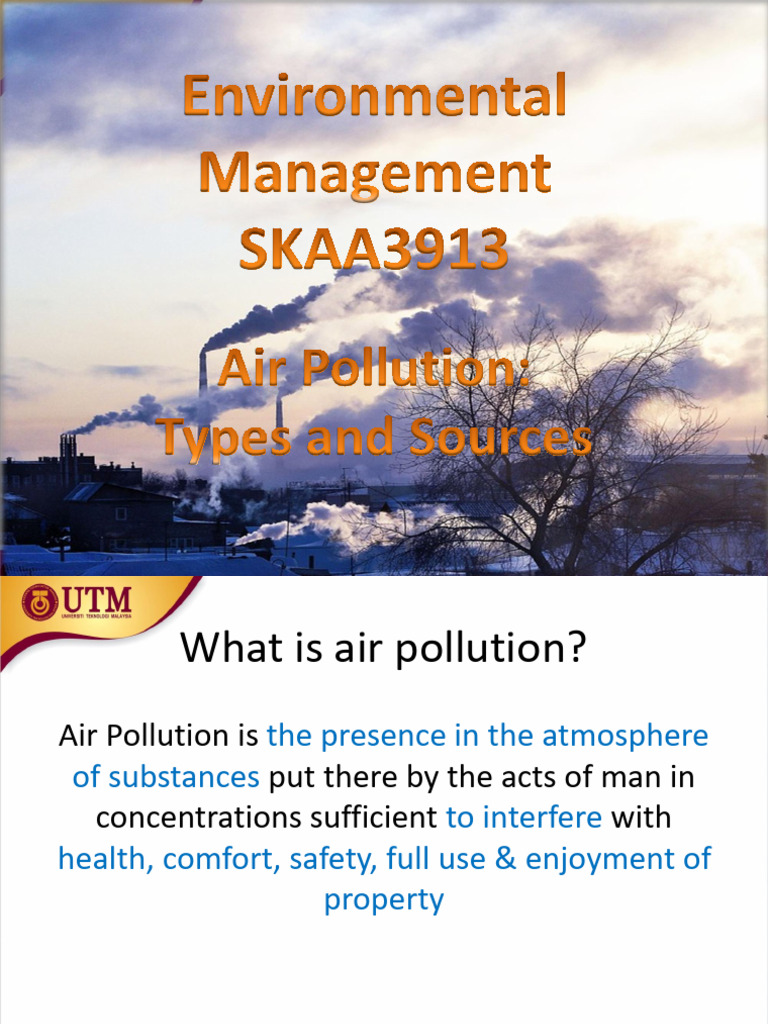 Chapter 3-Air Pollution (Notes) | PDF | Smog | Ozone