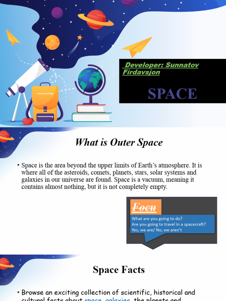 Space | PDF | Outer Space | Vacuum