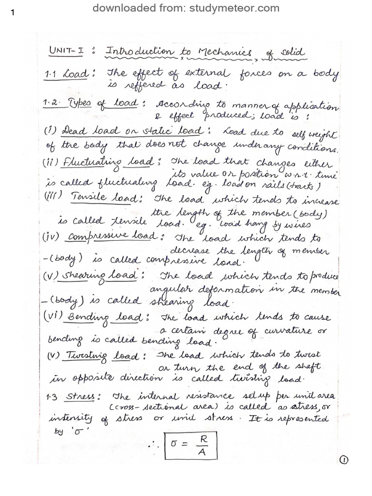 FMEM - Notes - Unit-1 f1 | PDF