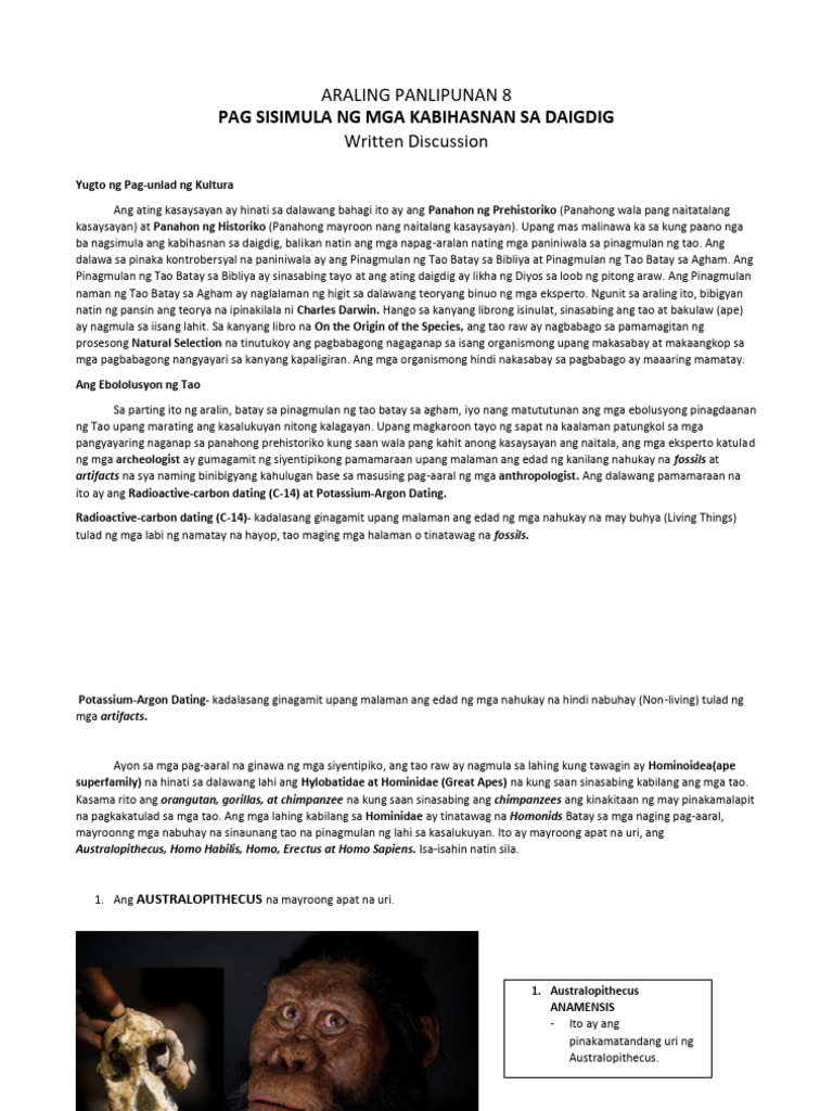 Pagsisimula NG Mga Kabihasnan Sa Daigdig | PDF